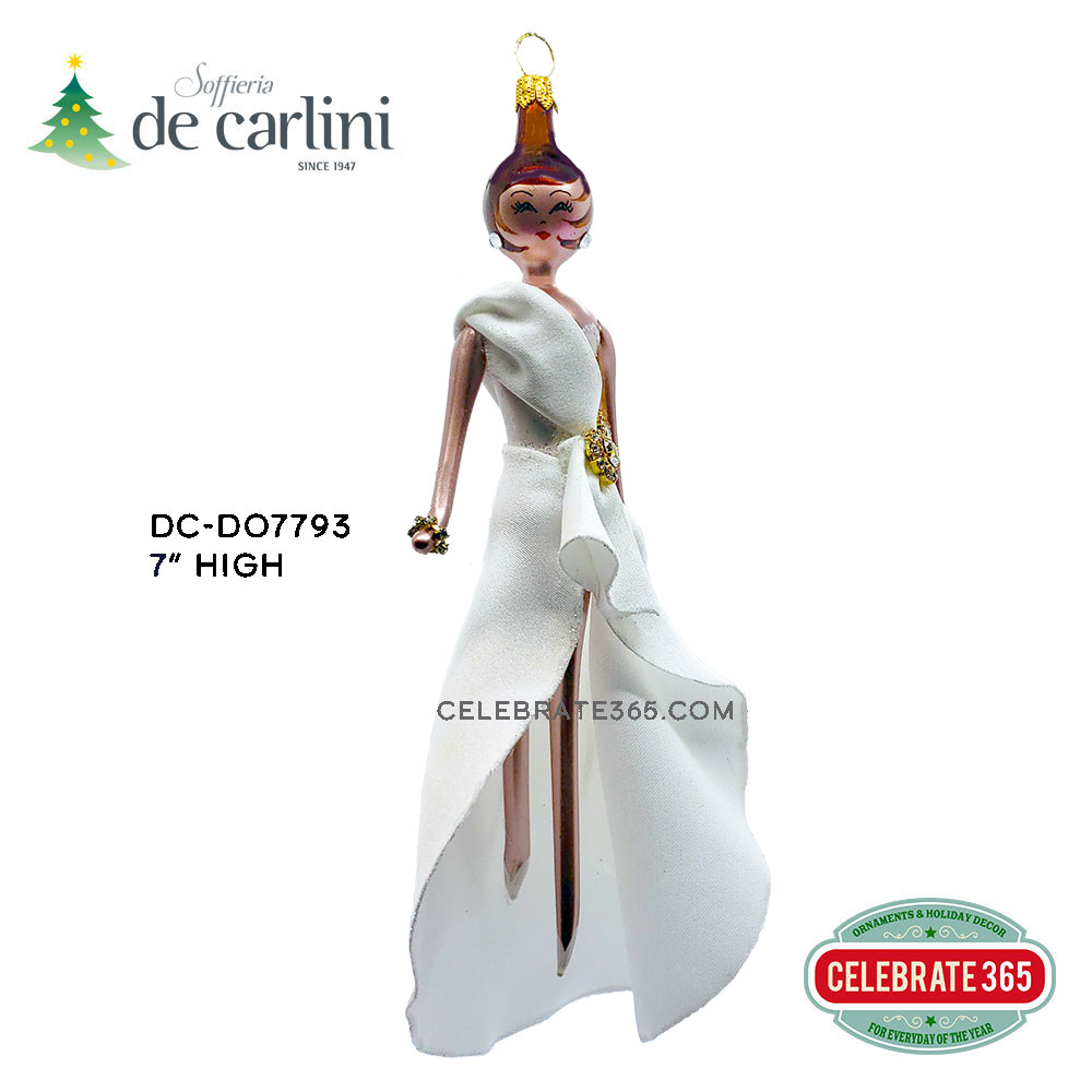 Soffieria De Carlini, Woman of Color in Draping White Dress ...