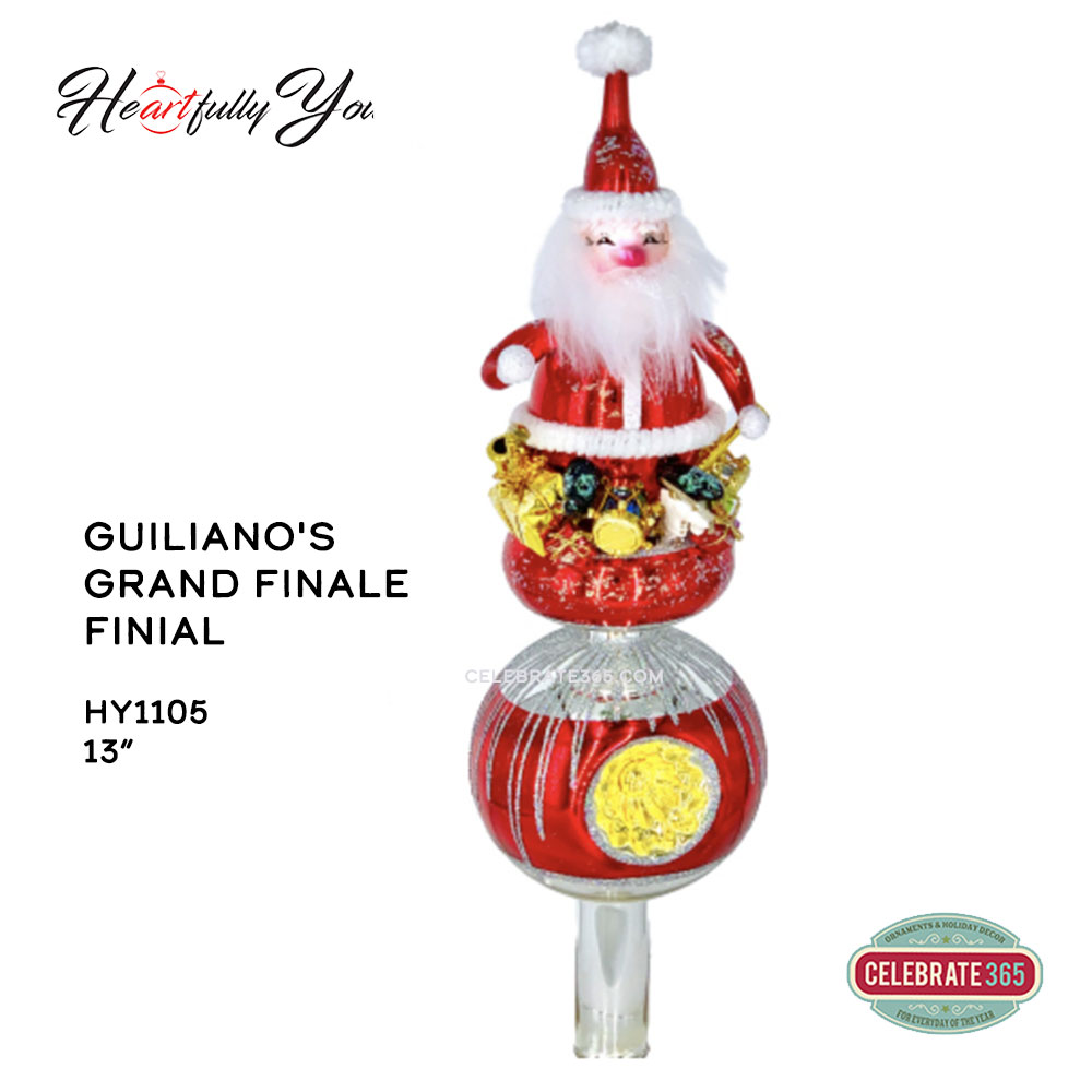 HeARTfully Yours™ Guiliano's Grand Finale Finial | Celebrate365.com