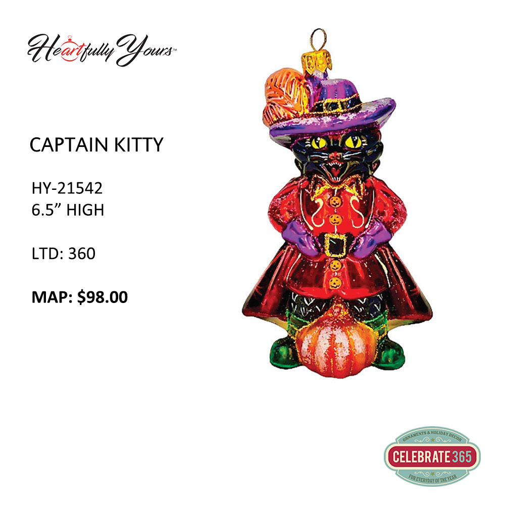 HeARTfully Yours™ Captain Kitty | Celebrate365.com