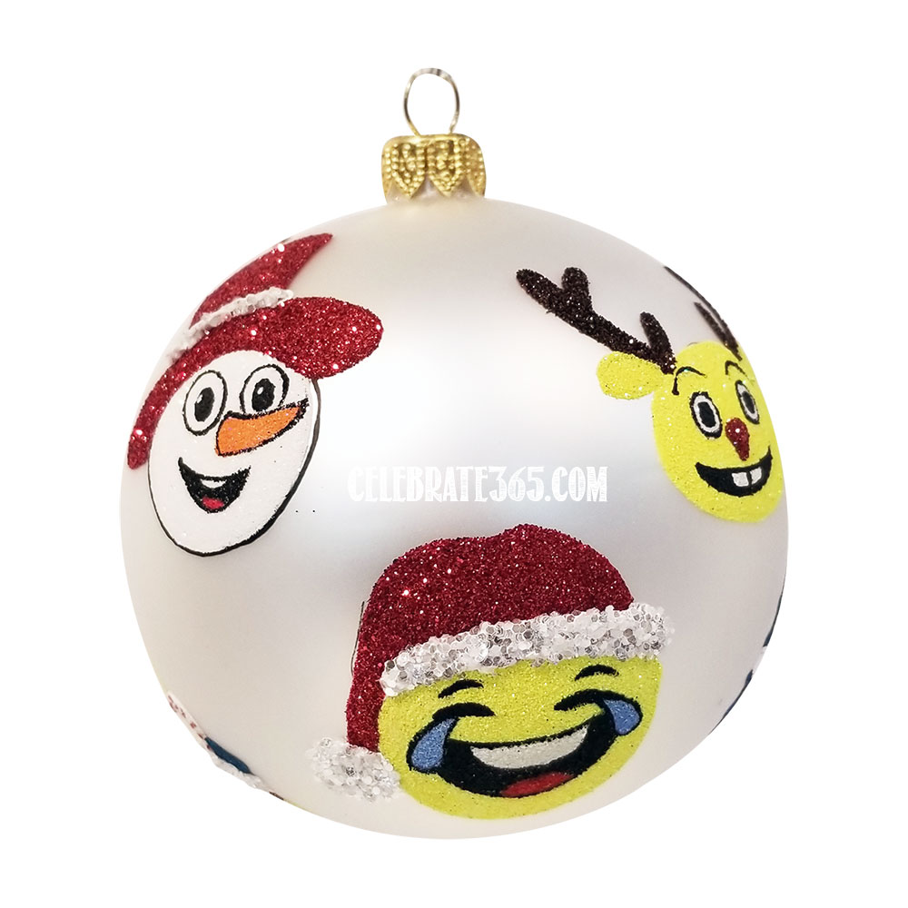Thomas Glenn Holidays, Christmas Emoji Ornament